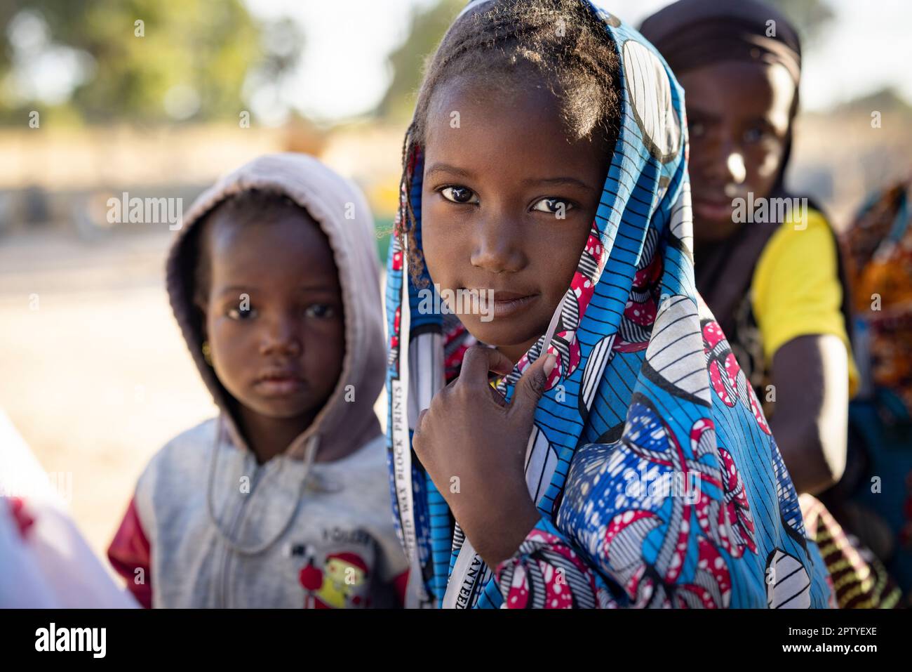 IDP girl in Segou Region, Mali, West Africa. 2022 Mali drought and ...