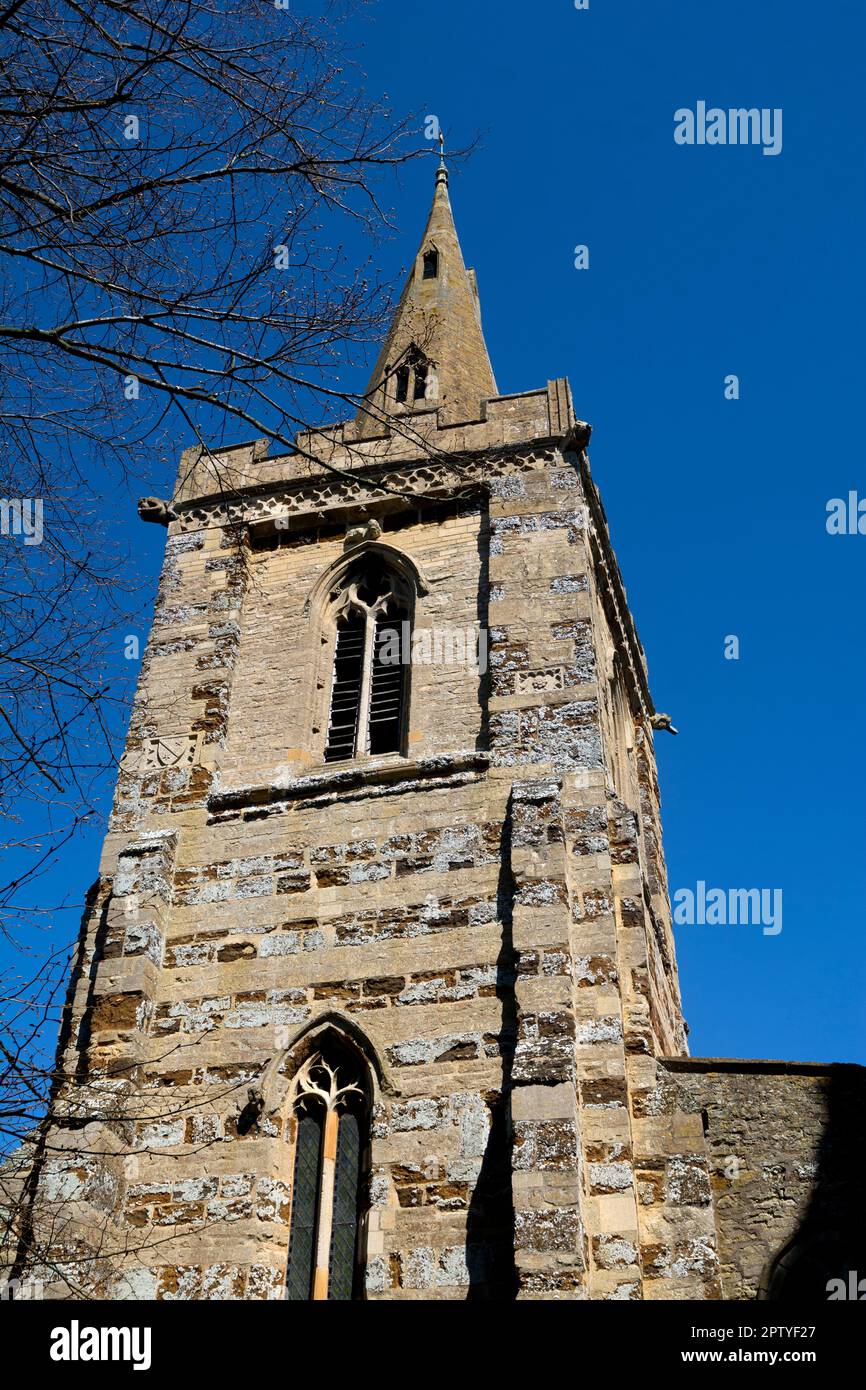 St. Mary`s Church, Little Addington, Northamptonshire, England, UK ...