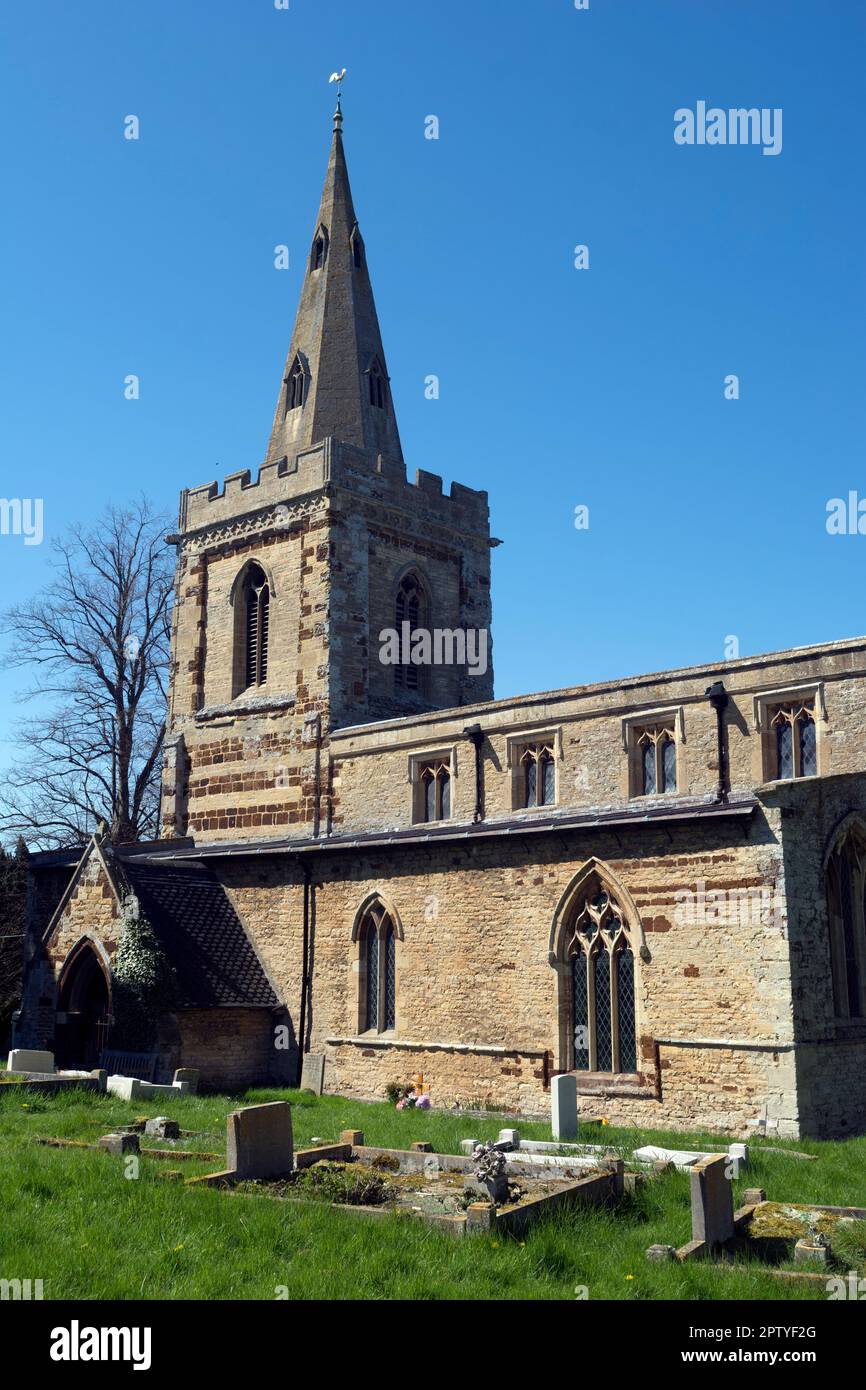 St. Mary`s Church, Little Addington, Northamptonshire, England, UK ...