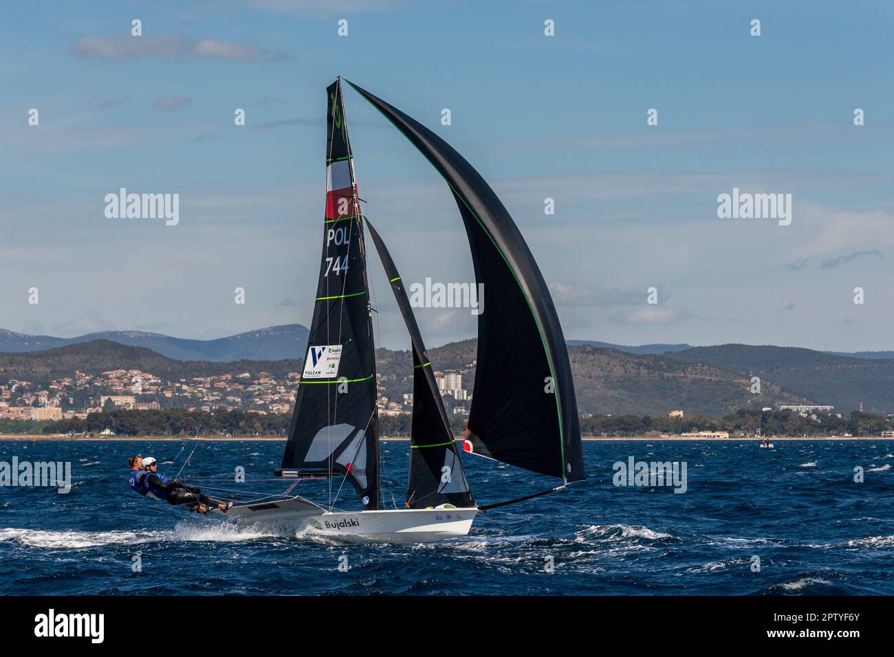Hyeres, France. 25th Apr, 2023. Polish team (Adam Glogowski and Maciej ...