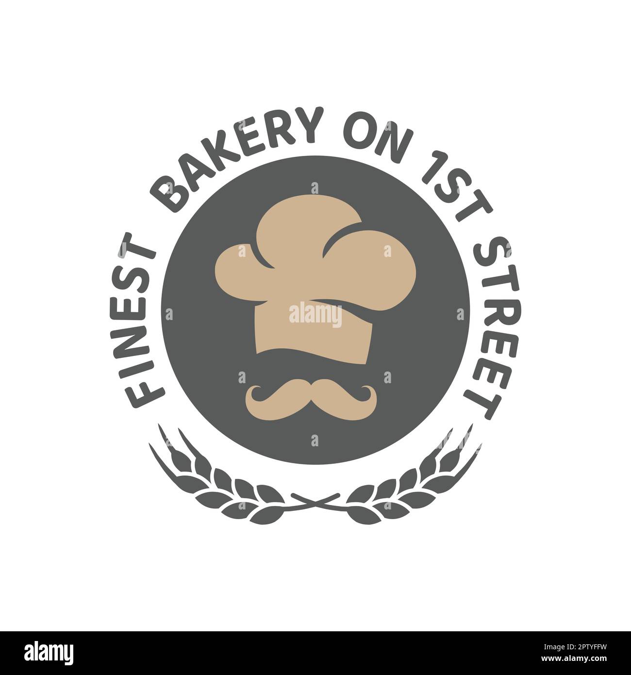 Bakery logo with chefs cap for restaurant Stock Vector Image & Art - Alamy