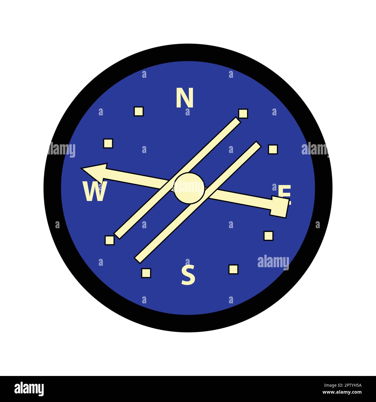 Analogue compass Stock Vector Images - Alamy
