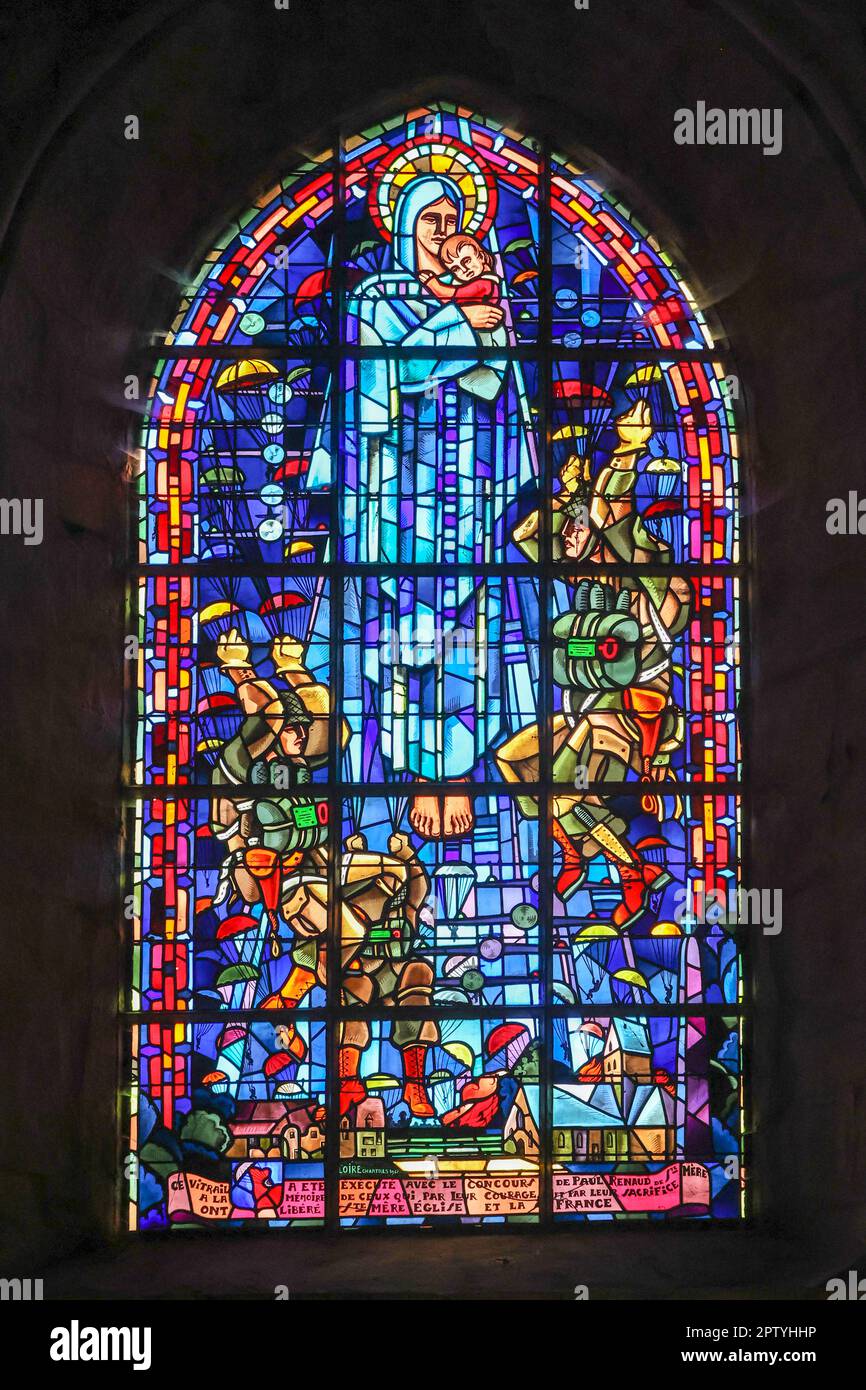 Church,where,during,American Airborne operation,US paratrooper,John ...