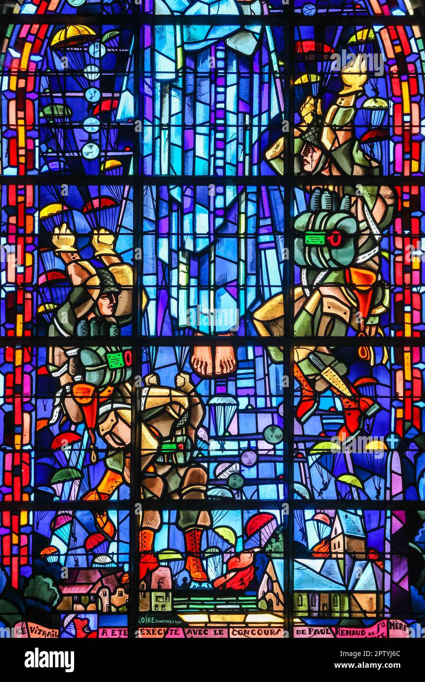 Church,where,during,American Airborne operation,US paratrooper,John ...