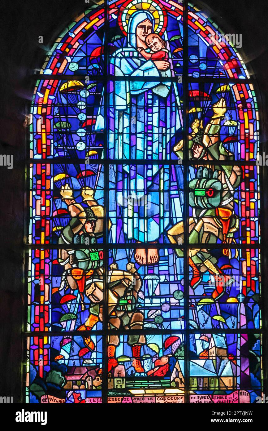 Church,where,during,American Airborne operation,US paratrooper,John ...