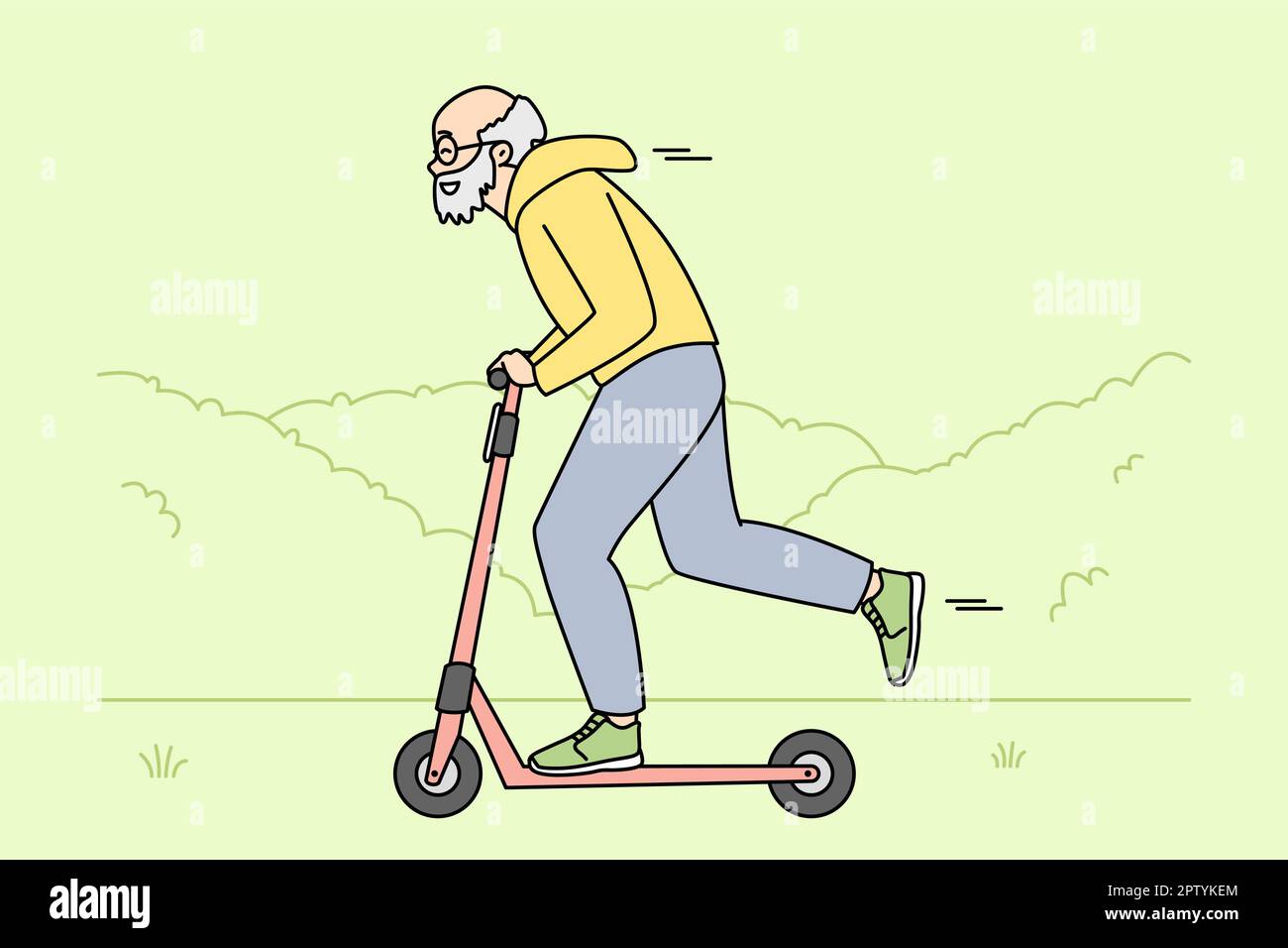 Elderly funny retired man Stock Vector Images - Alamy