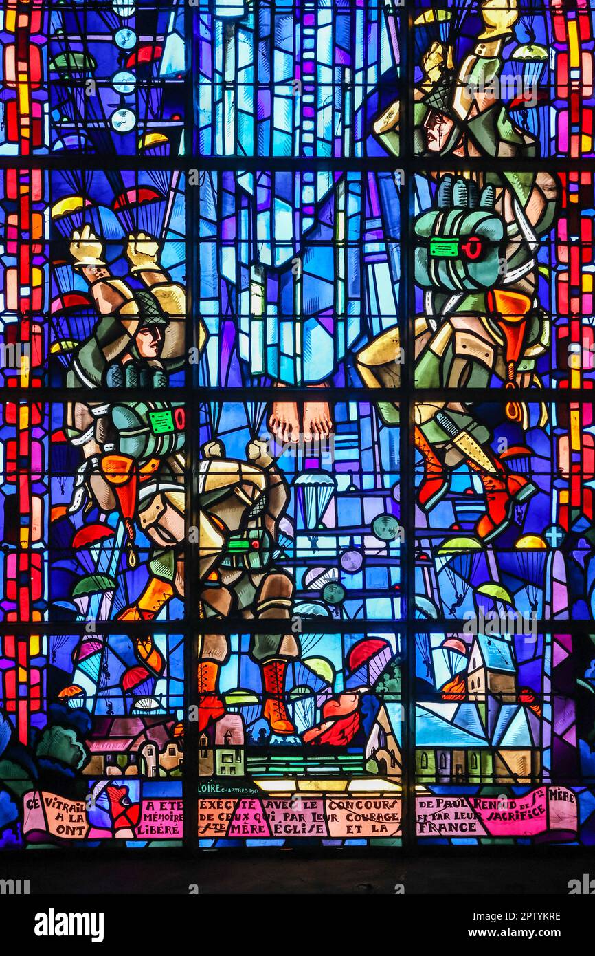 Church,where,during,American Airborne operation,US paratrooper,John ...