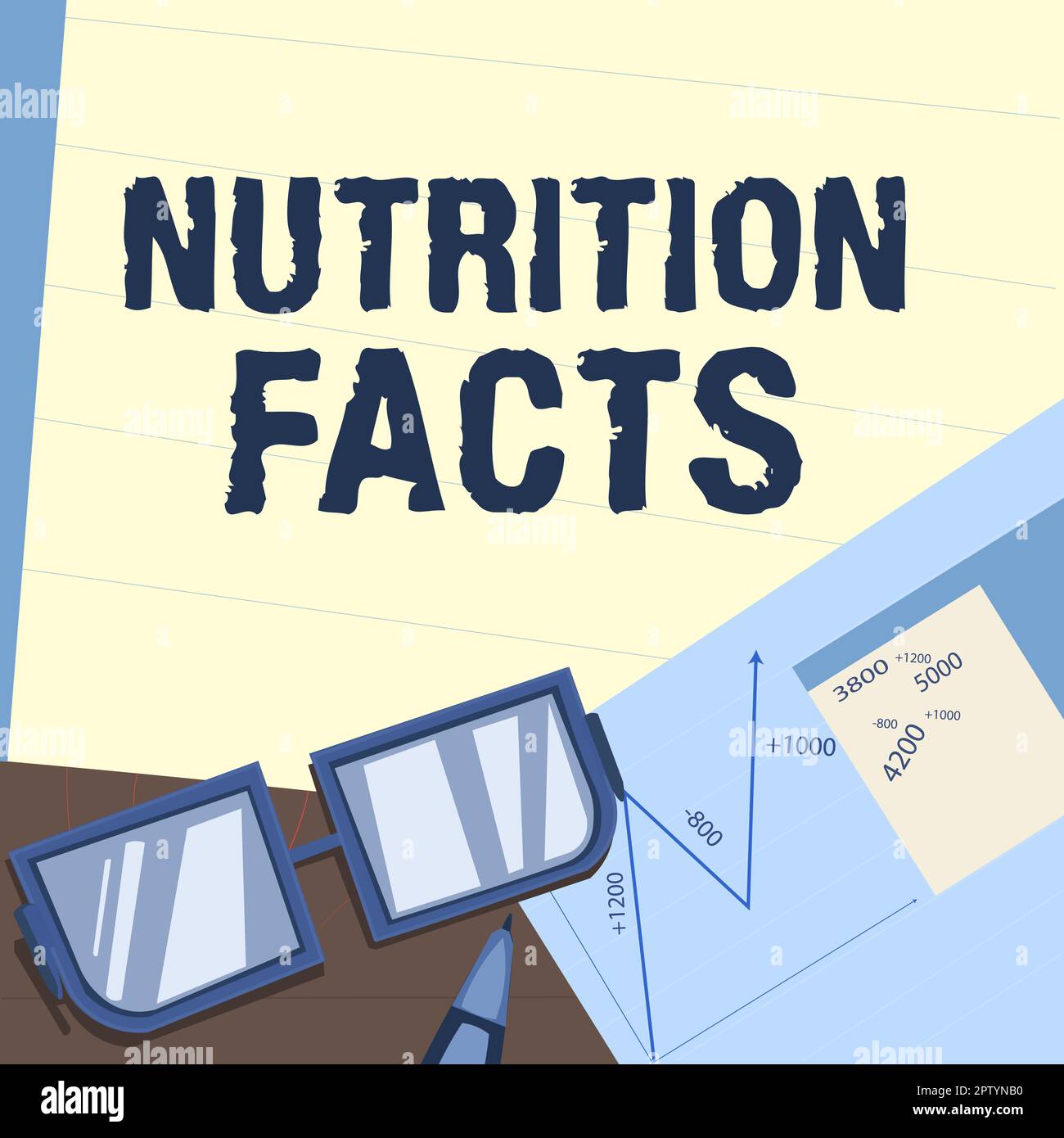 Sign displaying Nutrition Facts, Business idea detailed information ...