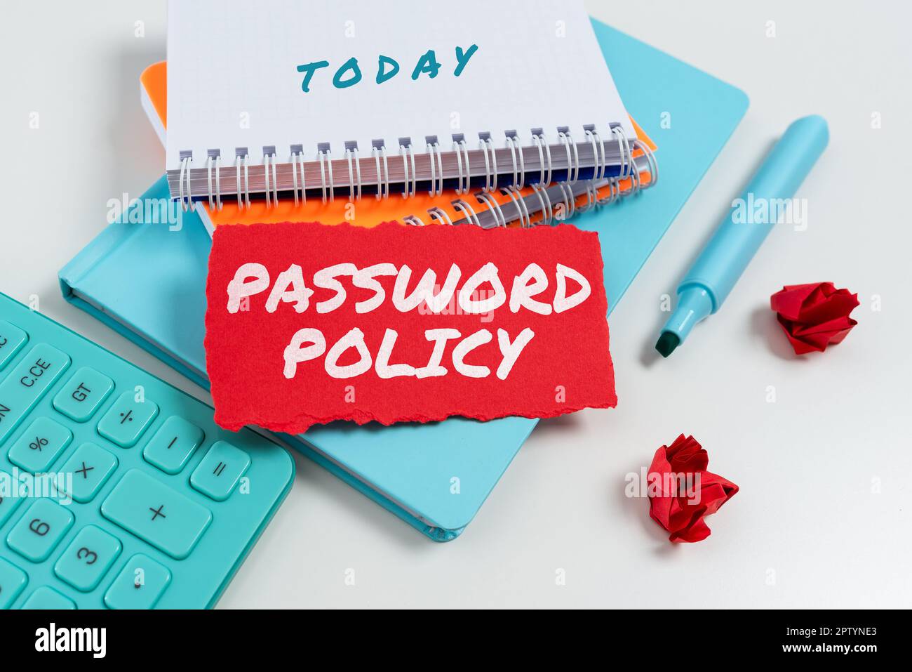 Sign Displaying Password Policy Business Concept First Line Of