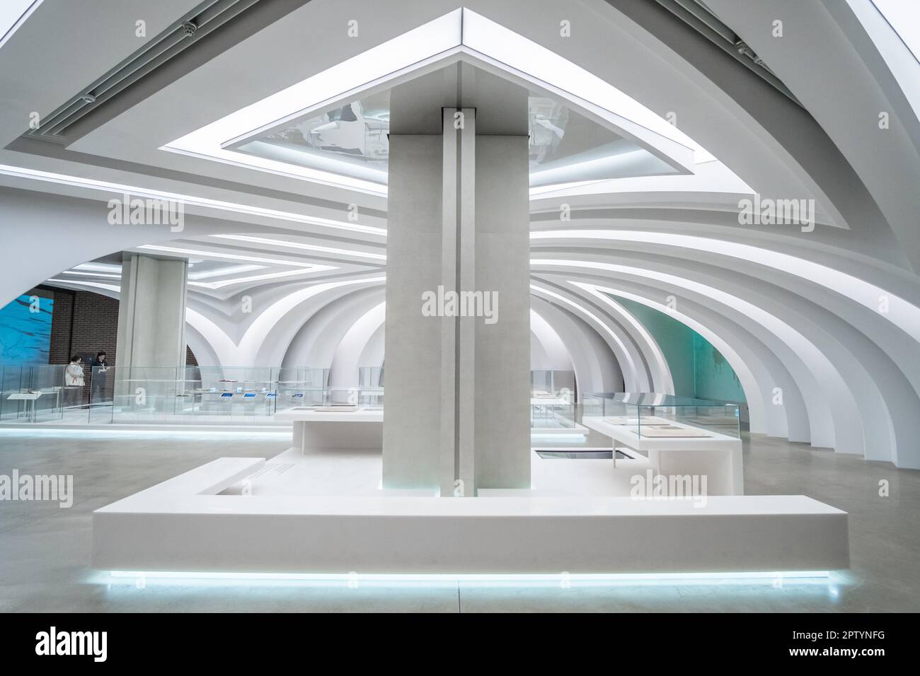 Seoul, South Korea - 26 November 2019: Interior lighting of Seosomun ...