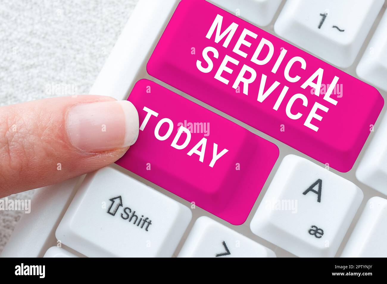 Sign displaying Medical Service, Word for treat illnesses and injuries ...