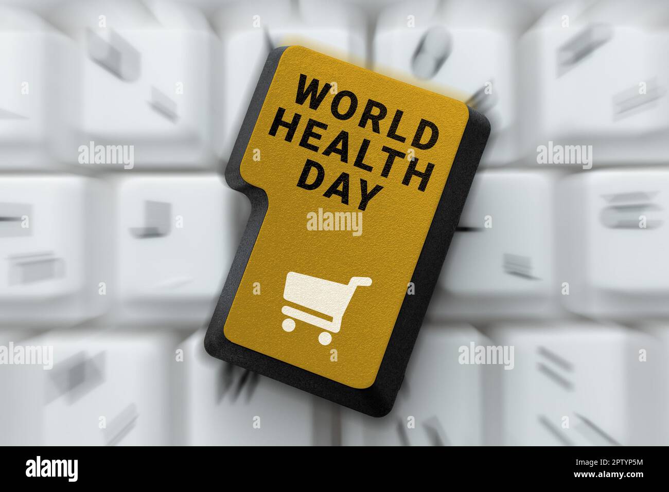 Sign displaying World Health Day, Word Written on Special Date for ...