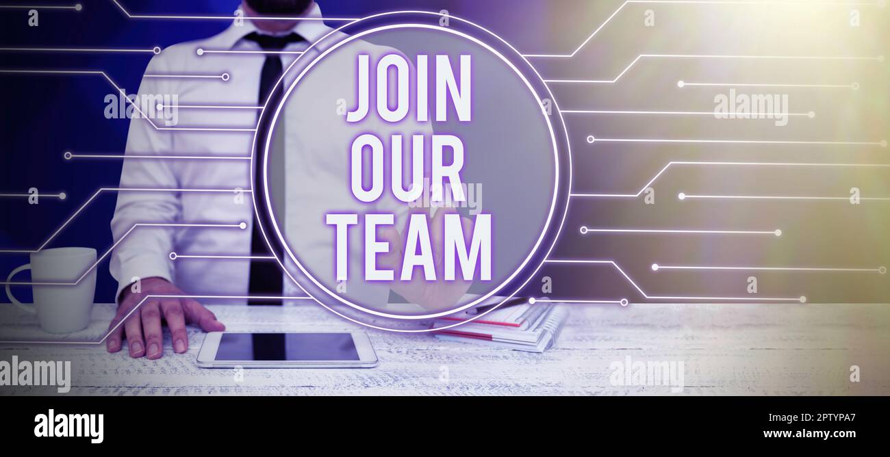 Conceptual display Join Our Team, Business idea Allied Associate Work ...