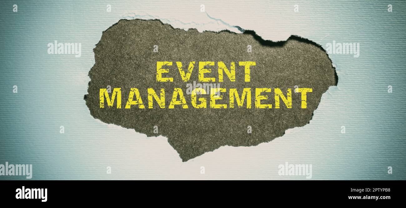 Conceptual caption Event Management, Business overview Special Occasion ...