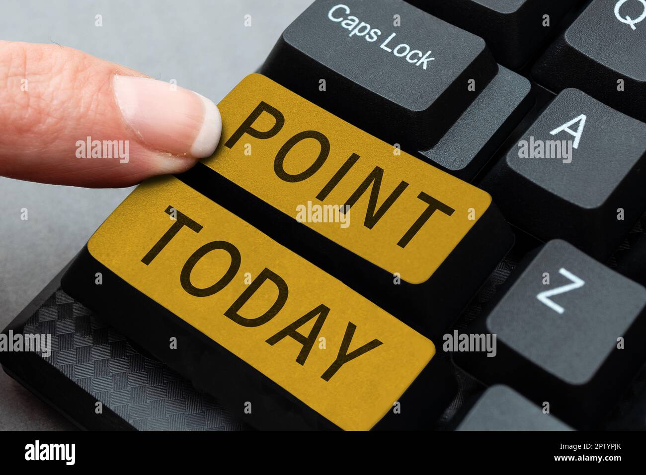 Conceptual caption Point, Business concept dot or other punctuation ...