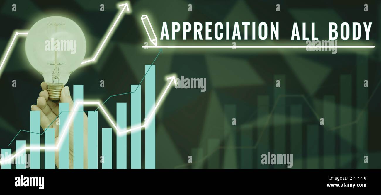 Text showing inspiration Appreciation All Body, Concept meaning ...