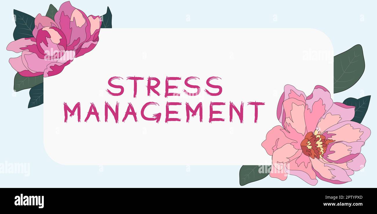 Conceptual display Stress Management, Business concept Meditation ...