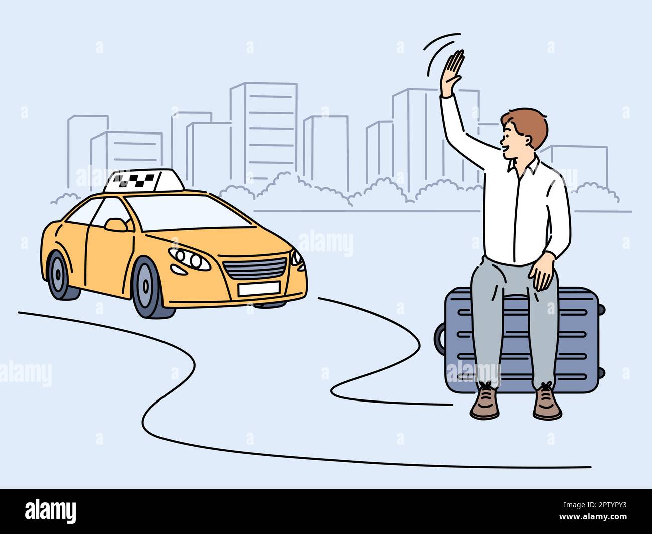 Man driver cartoon hi-res stock photography and images - Alamy