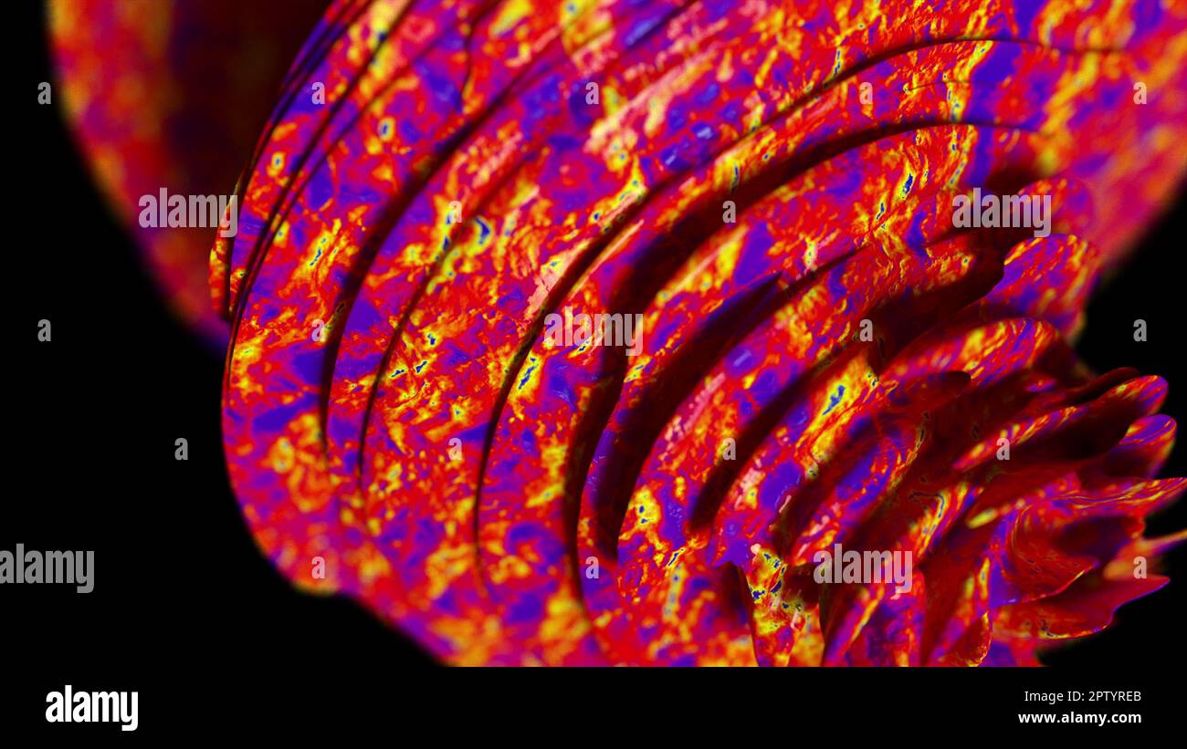 3d twisted shape. Computer generated 3d render Stock Photo - Alamy