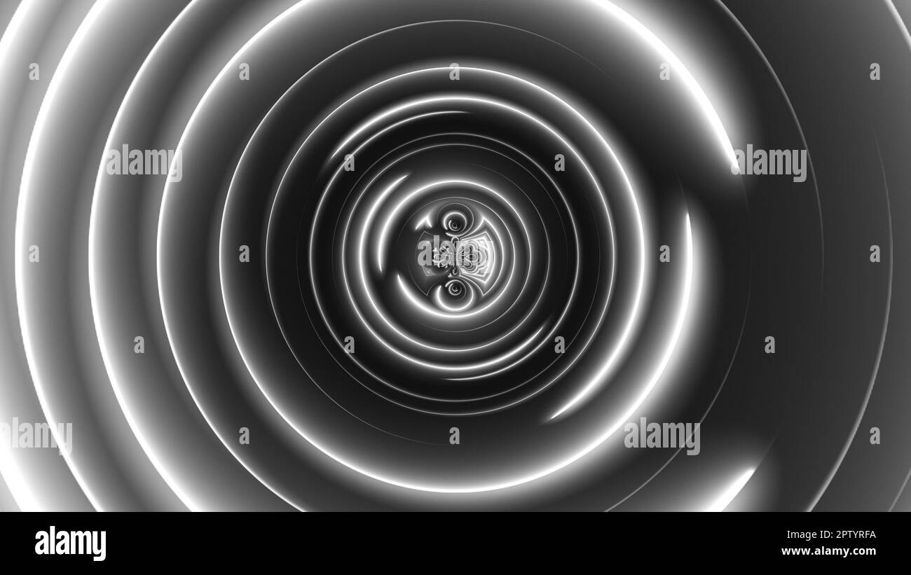 Circles neon. Computer generated 3d render Stock Photo - Alamy