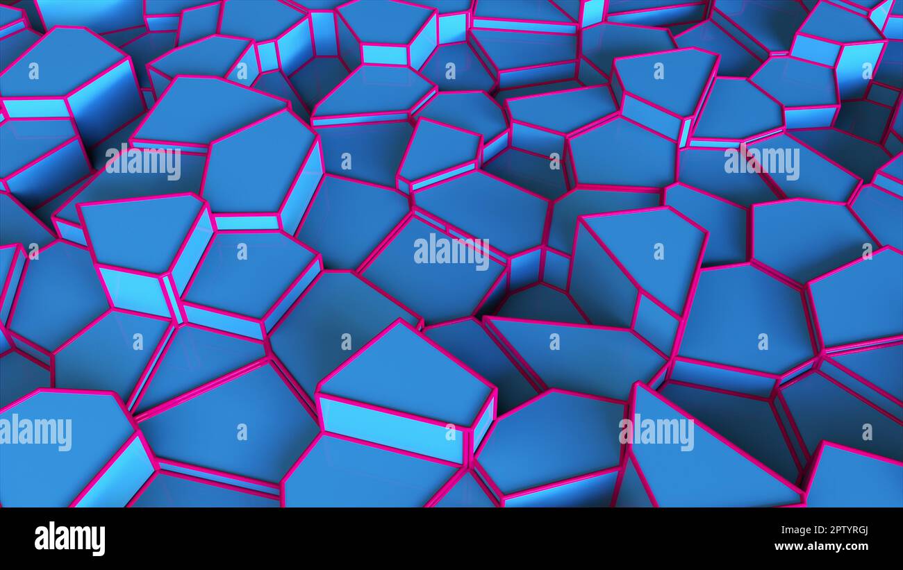 Voronoi fracture. Computer generated 3d render Stock Photo - Alamy
