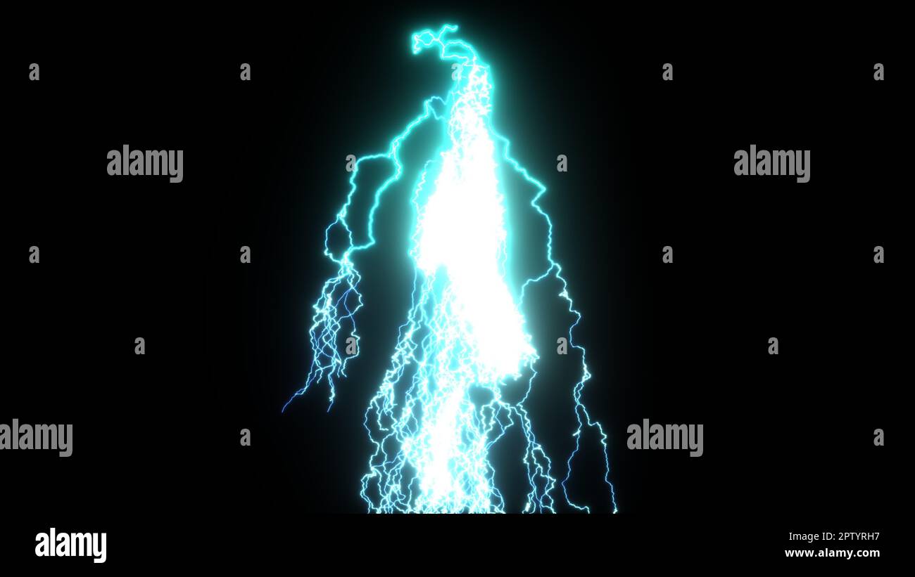 Lighting bolt. Computer generated 3d render Stock Photo - Alamy