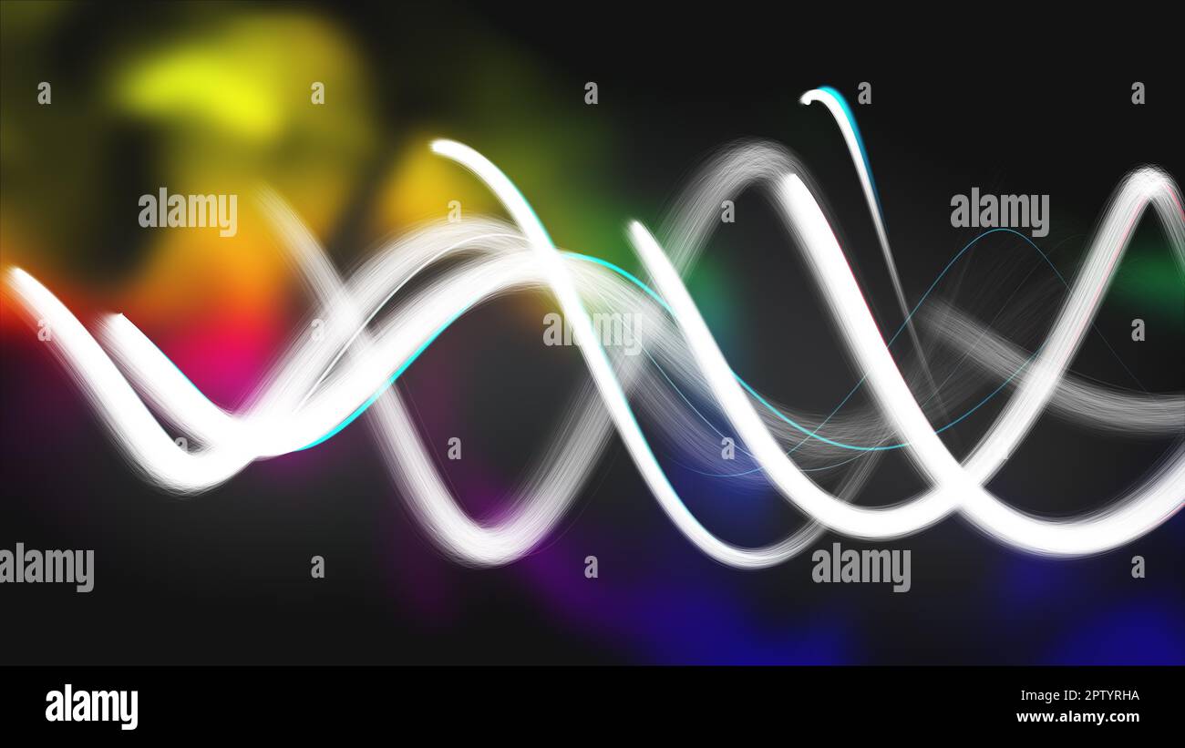 Light streaks. Computer generated 3d render Stock Photo - Alamy