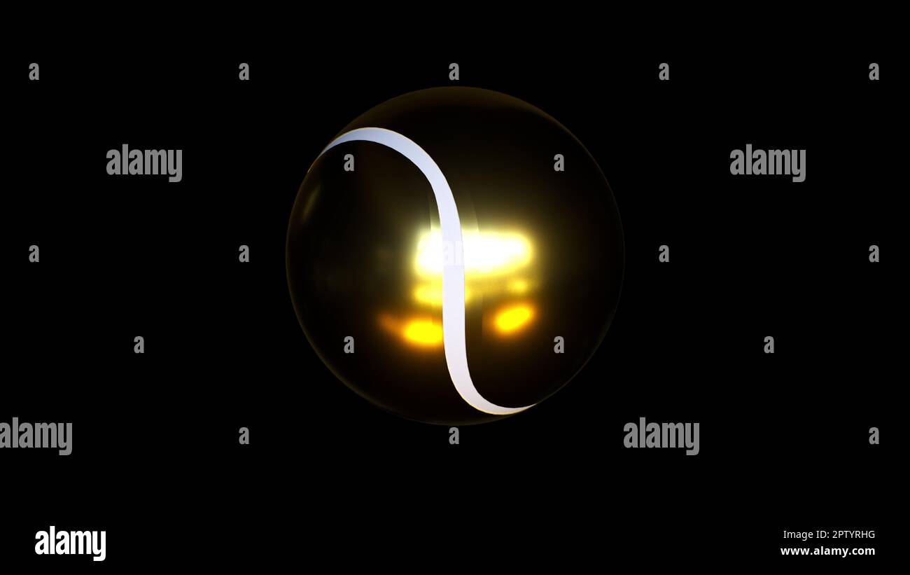 Gold tennis ball. Computer generated 3d render Stock Photo - Alamy
