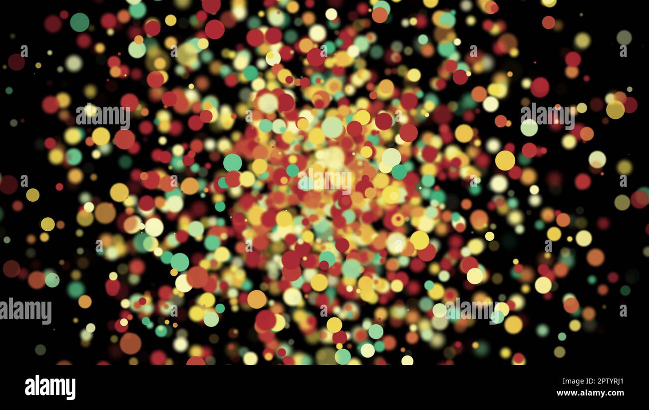 Random colorful particles. Computer generated 3d render Stock Photo - Alamy
