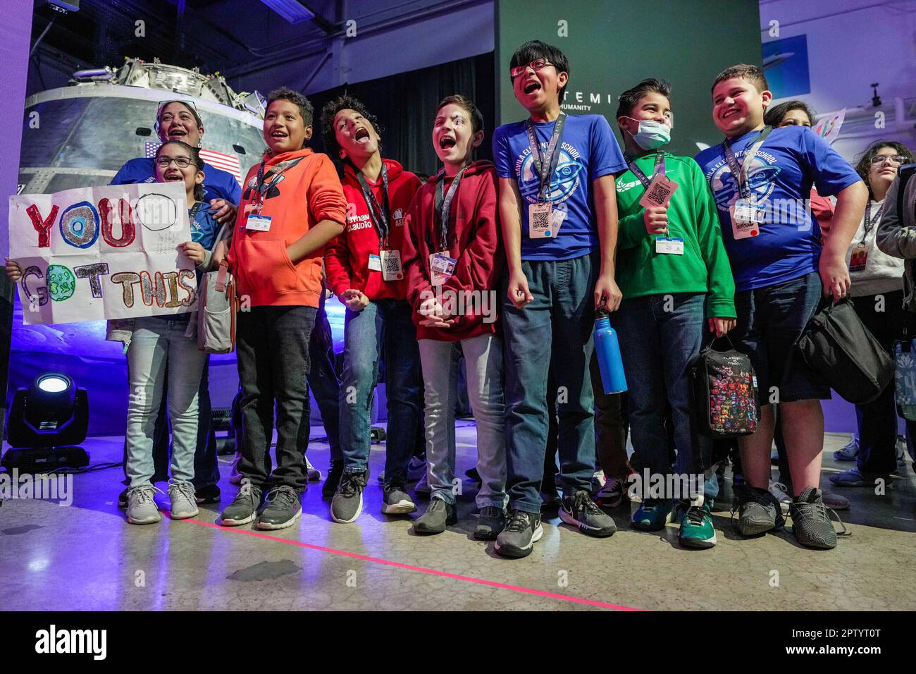 Kids cheer as NASA announces that Victor Glover, Christina Koch and ...