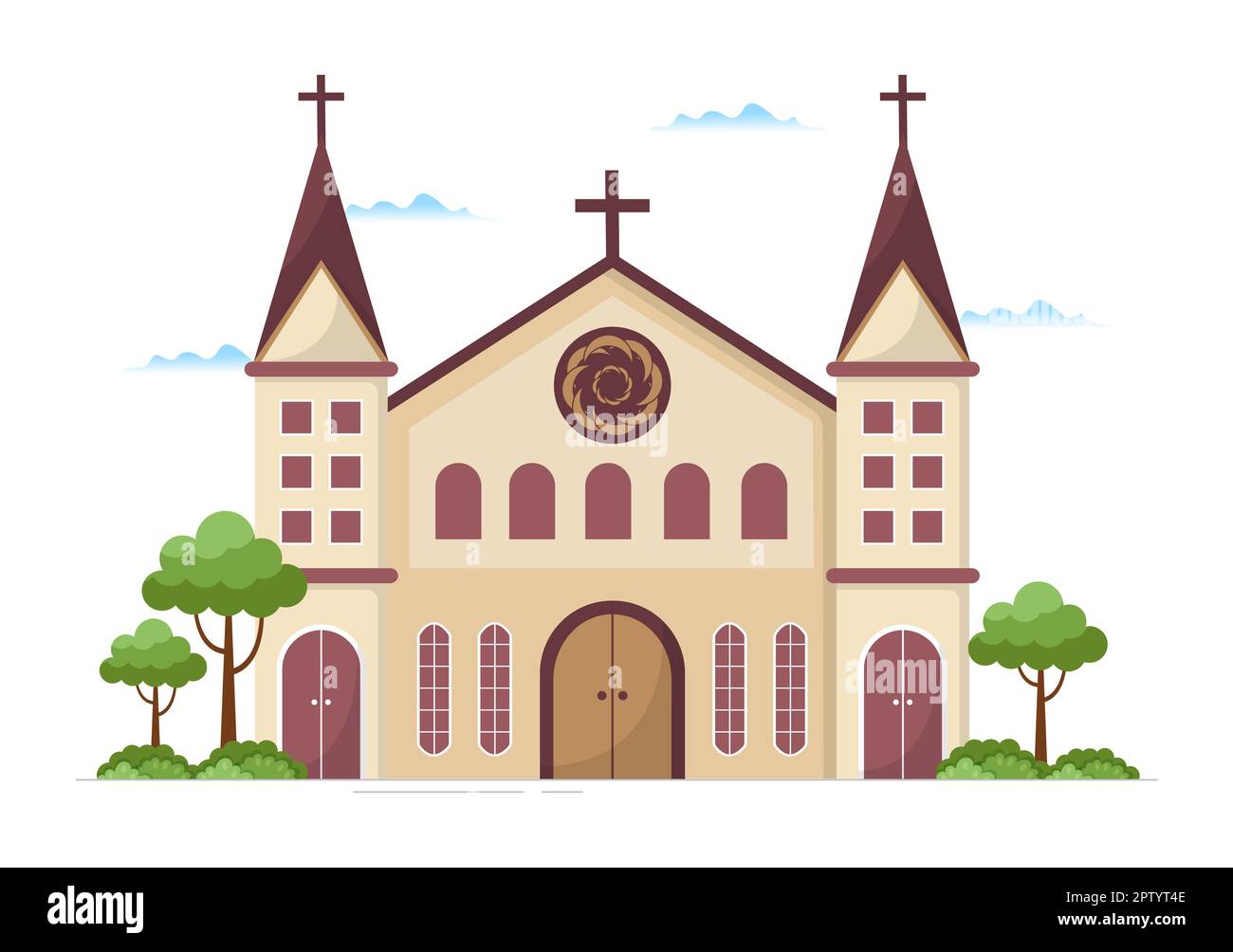 Lutheran Church with Cathedral Temple Building and Christian Religion ...