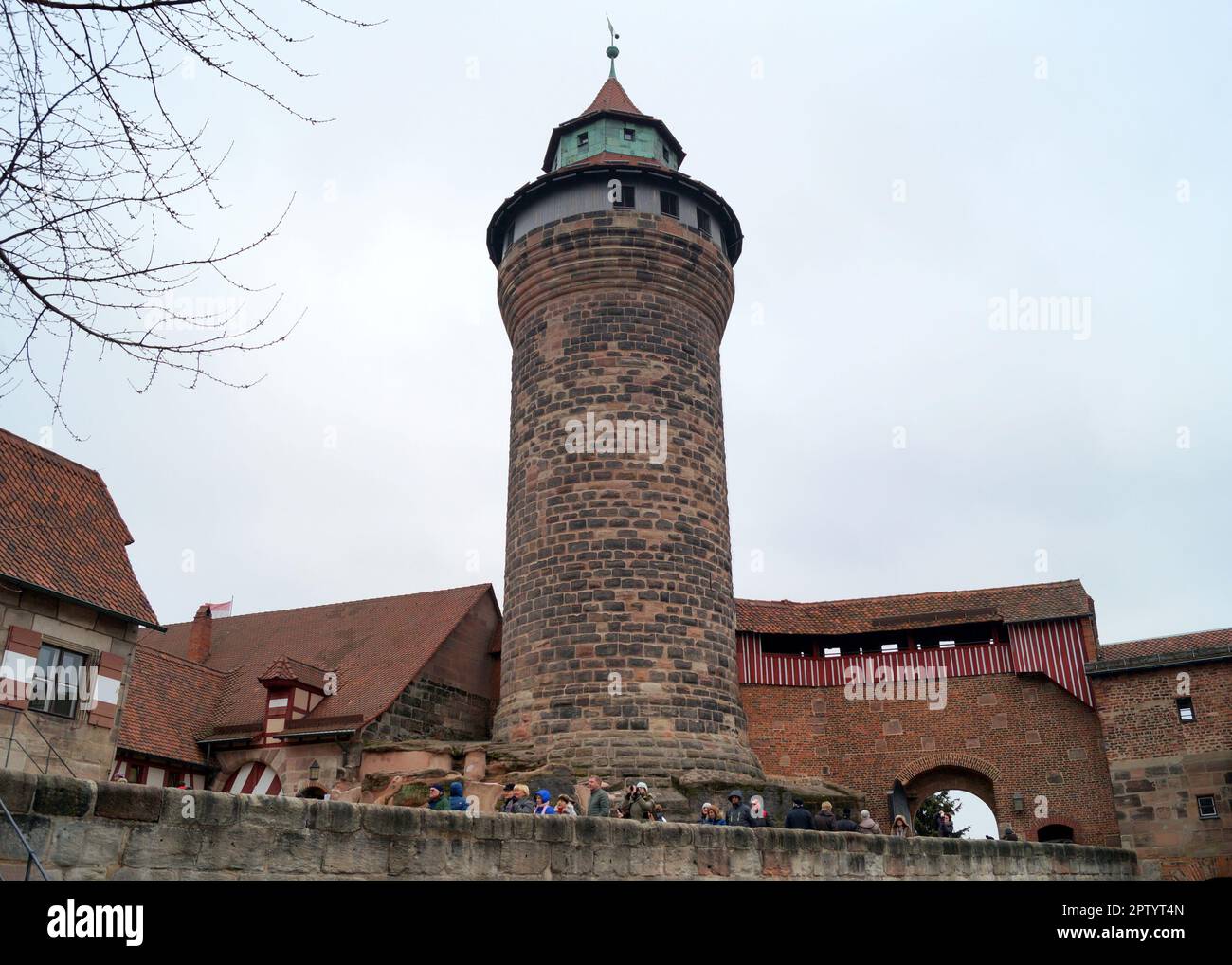 Sinwell Tower, Sinwellturm, historic round tower, prominent part of the ...