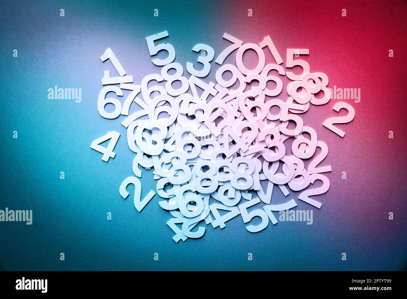 Mathematics background made with solid numbers on a blackboard Stock ...