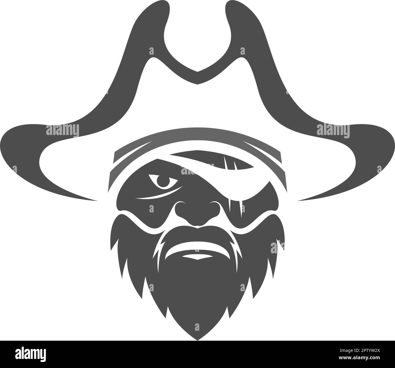 Pirate logo icon design illustration Stock Vector Image & Art - Alamy