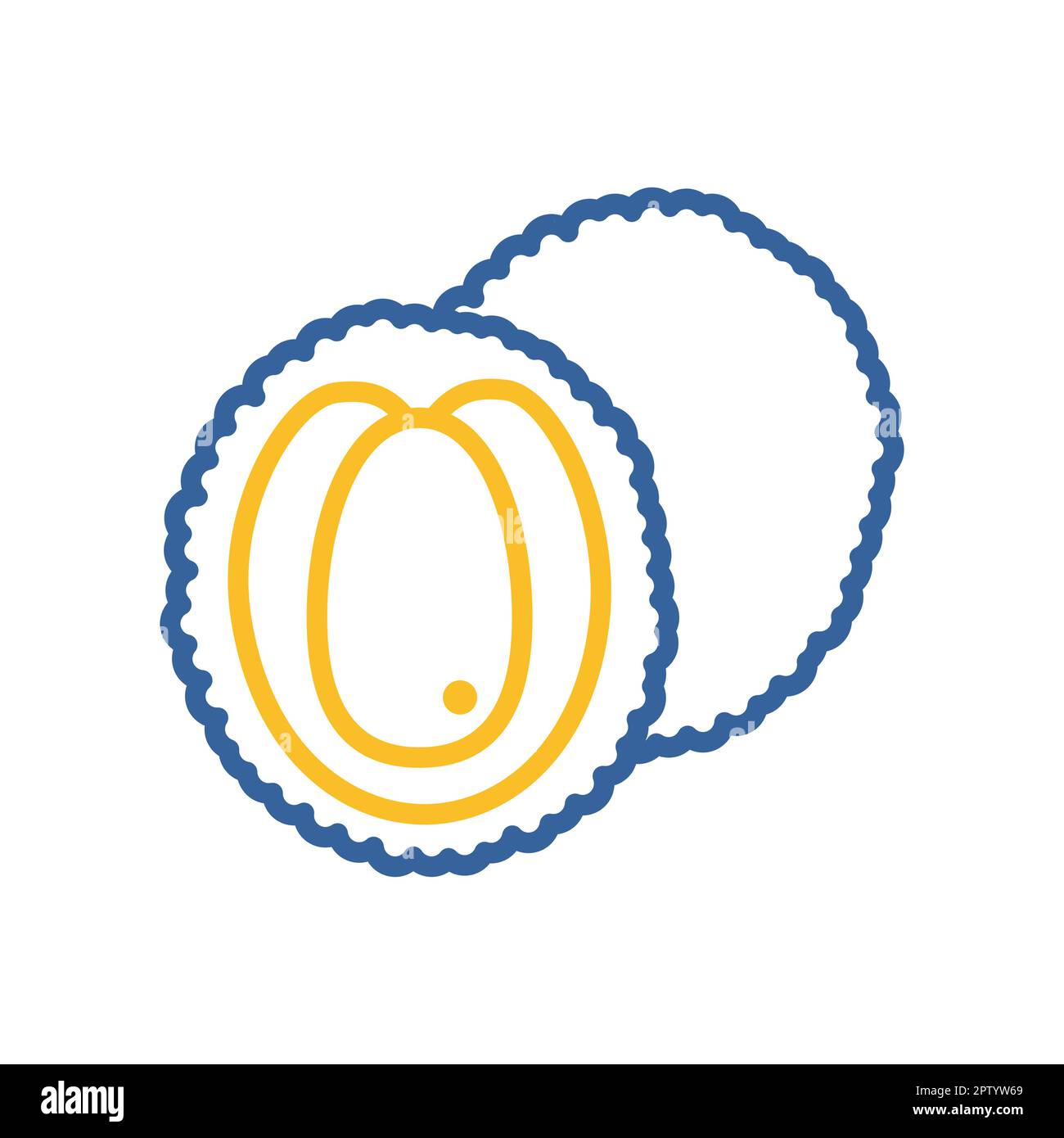 Lychee tropical fruit isolated vector icon Stock Vector Image & Art - Alamy