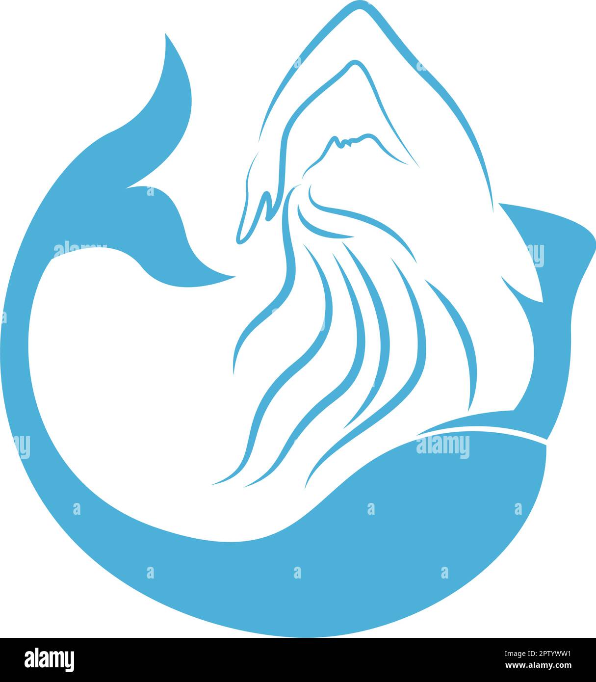 Mermaid logo icon design illustration Stock Vector Image & Art - Alamy