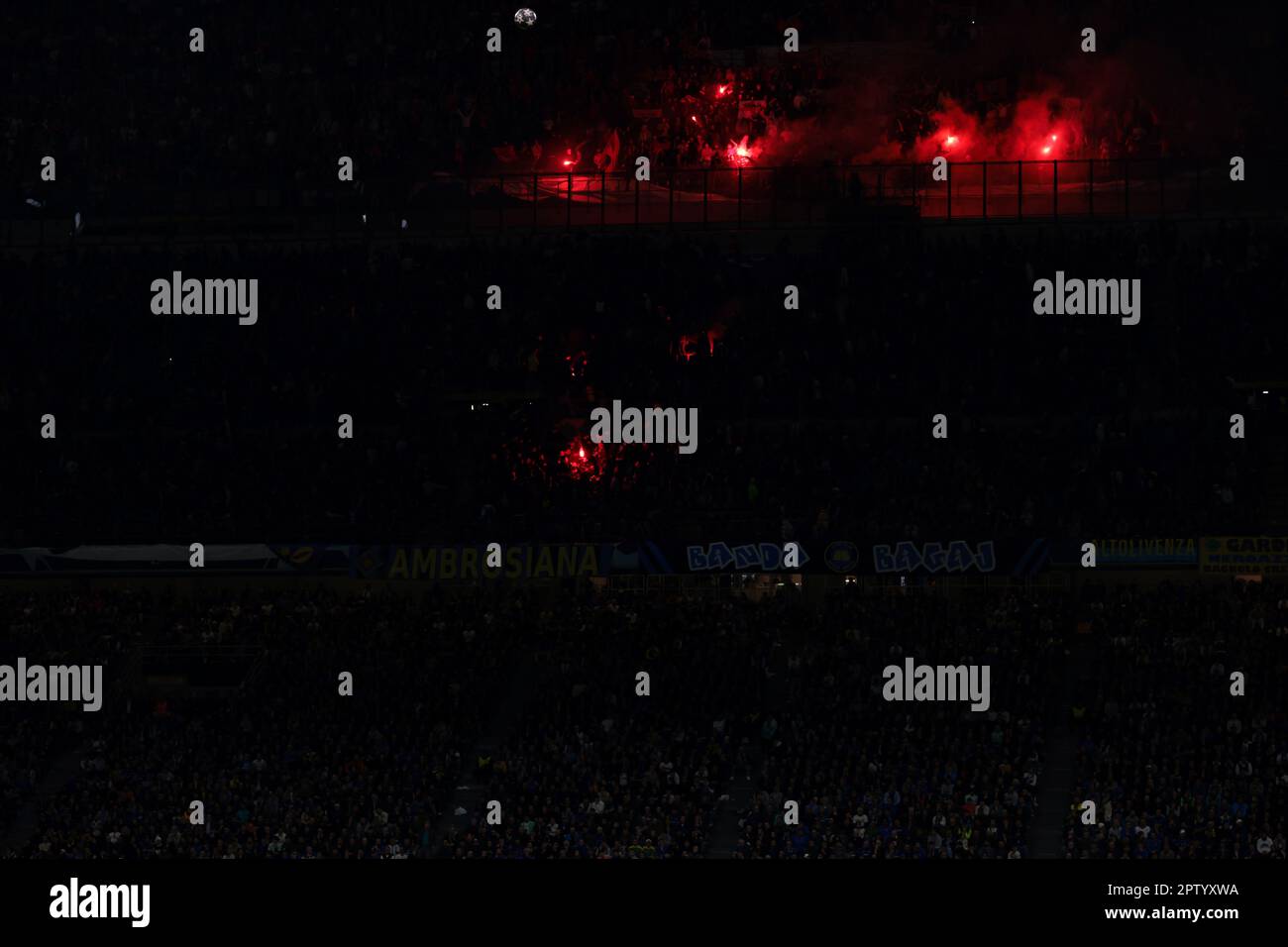 Football ultras italy flares hi-res stock photography and images - Alamy