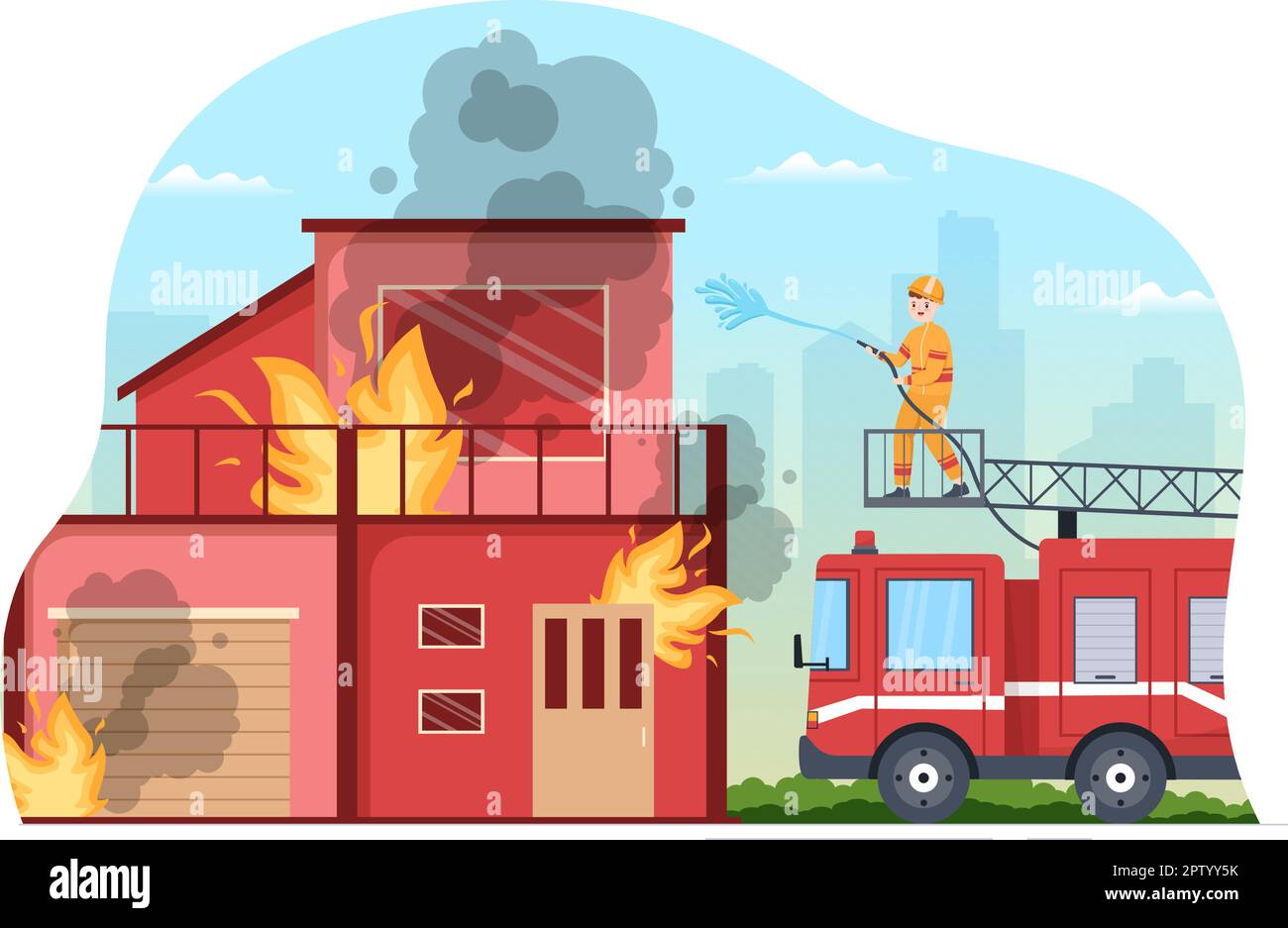 Car fire department in Cut Out Stock Images & Pictures - Alamy