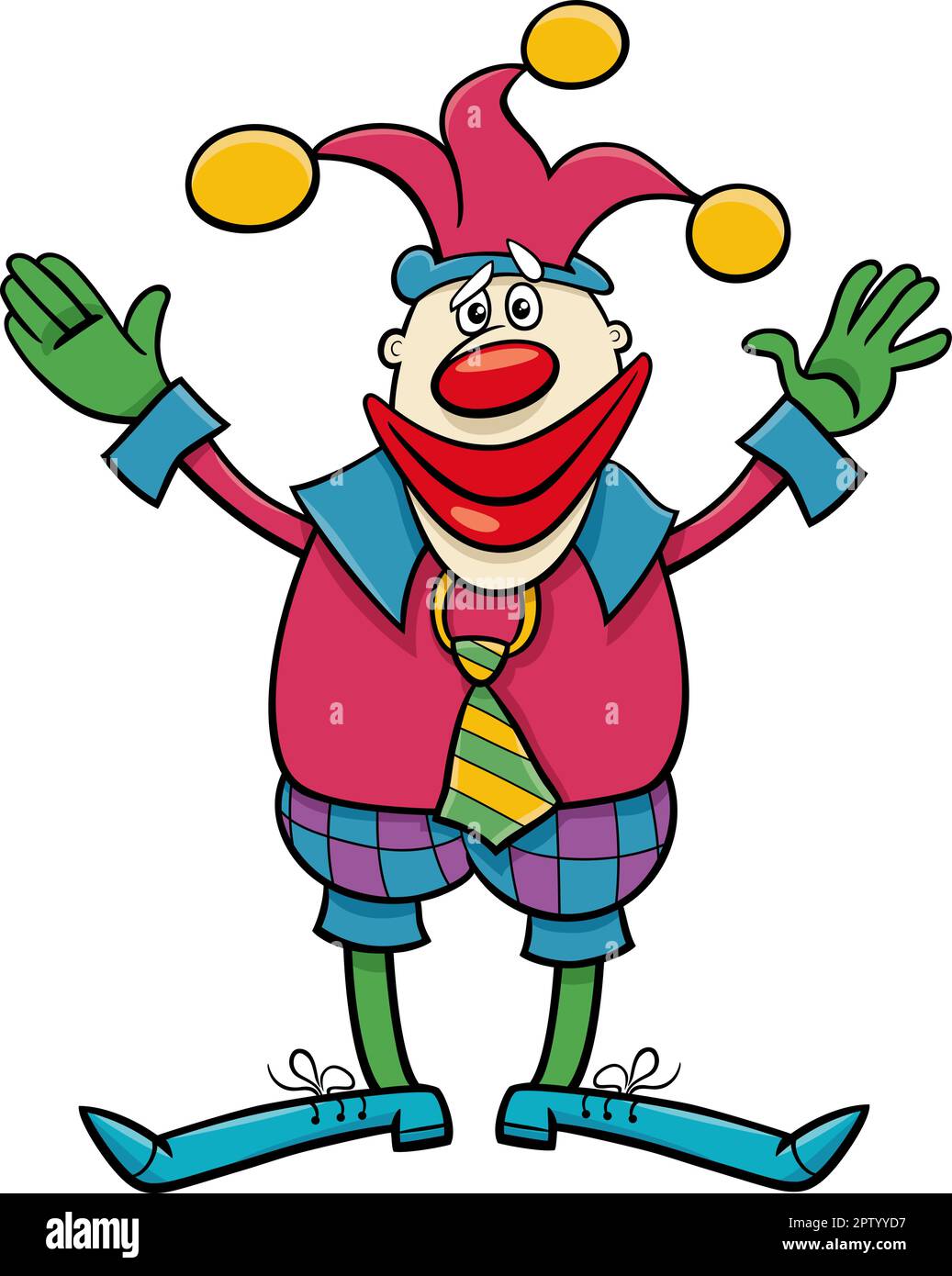 cartoon clown or jester comic character Stock Vector Image & Art - Alamy