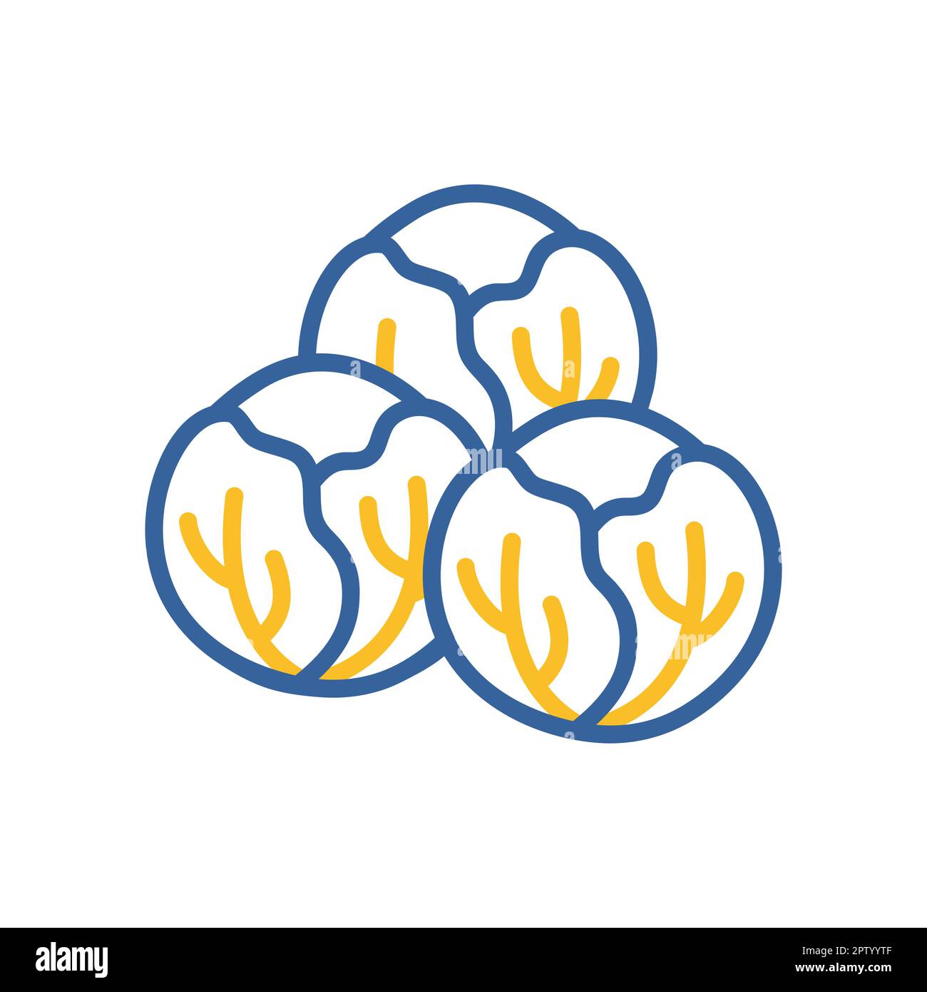 Brussels sprouts isolated design vector icon Stock Vector Image & Art ...