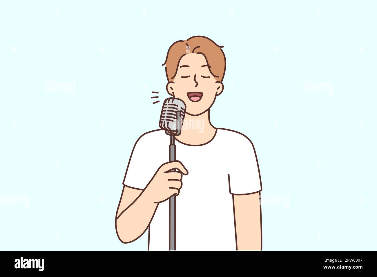Smiling person speech audience Stock Vector Images - Alamy