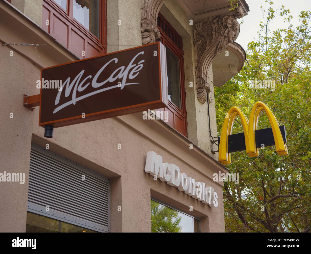 Vienna, Austria - August 8, 2022: McDonald's Restaurant in Munich ...