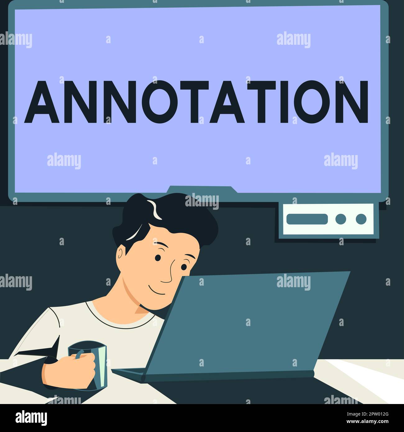 Sign displaying Annotation, Concept meaning note added by way of ...