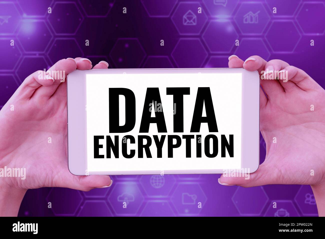 Conceptual caption Data Encryption, Business approach Conversion of ...