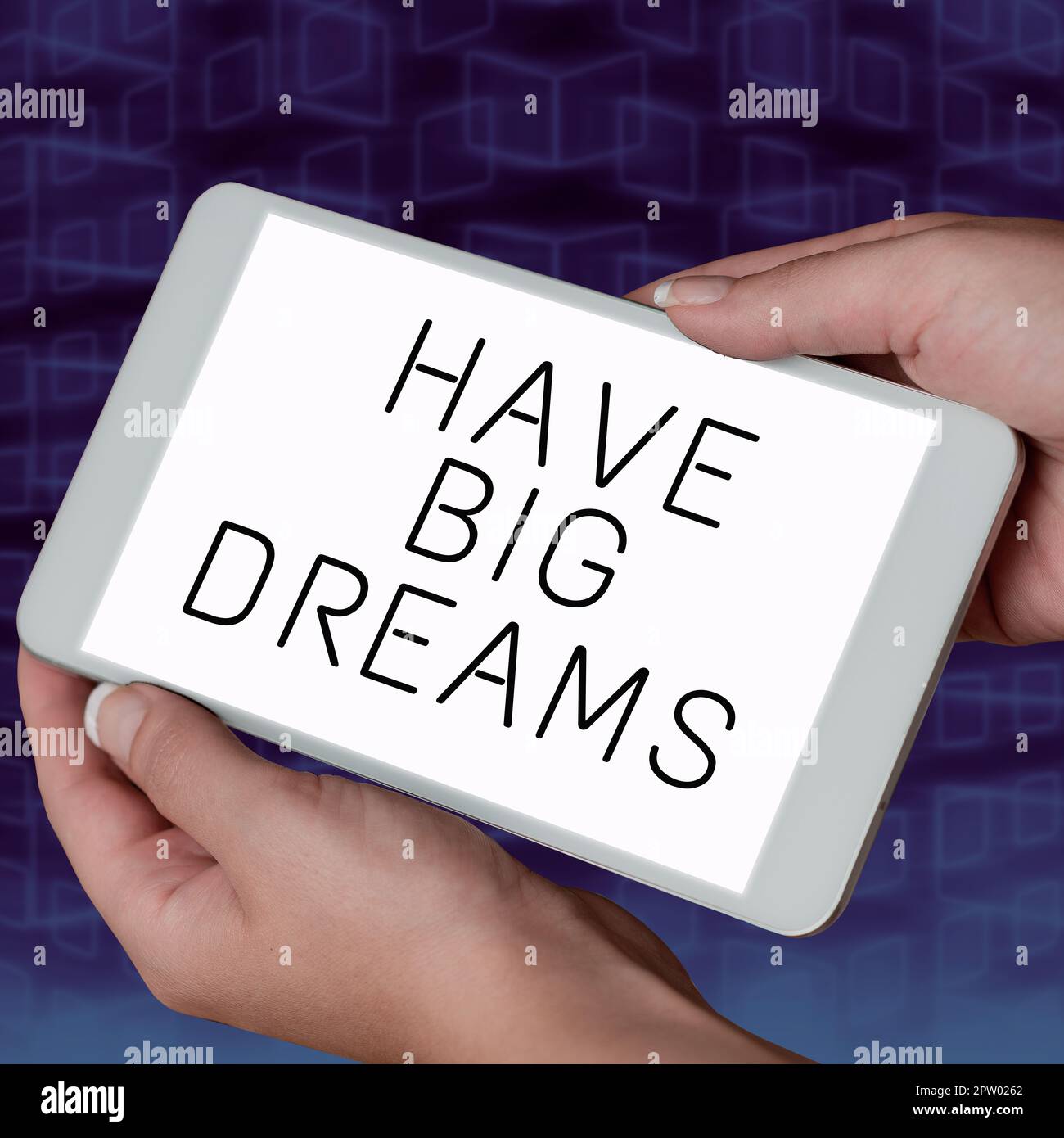 Text caption presenting Have Big Dreams, Word Written on Future ...