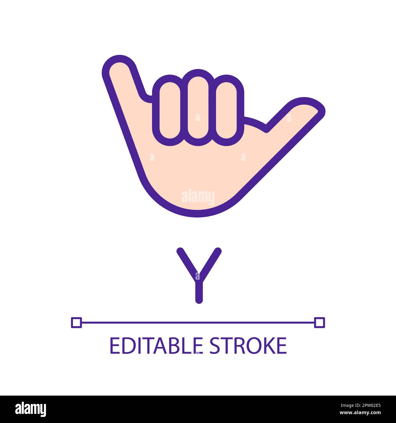 Asl y alphabet hi-res stock photography and images - Alamy