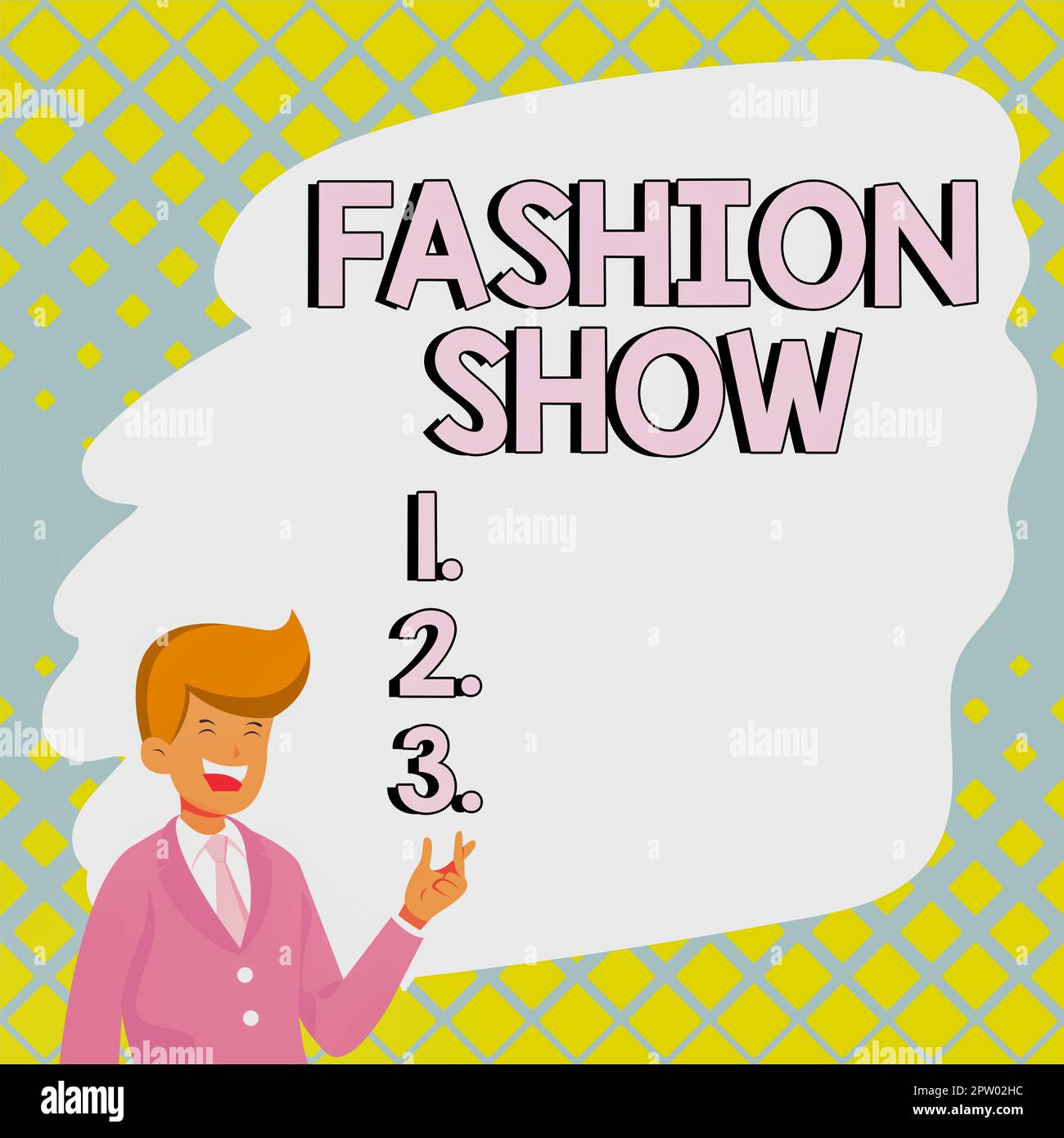 Hand writing sign Fashion Show, Conceptual photo exibition that ...