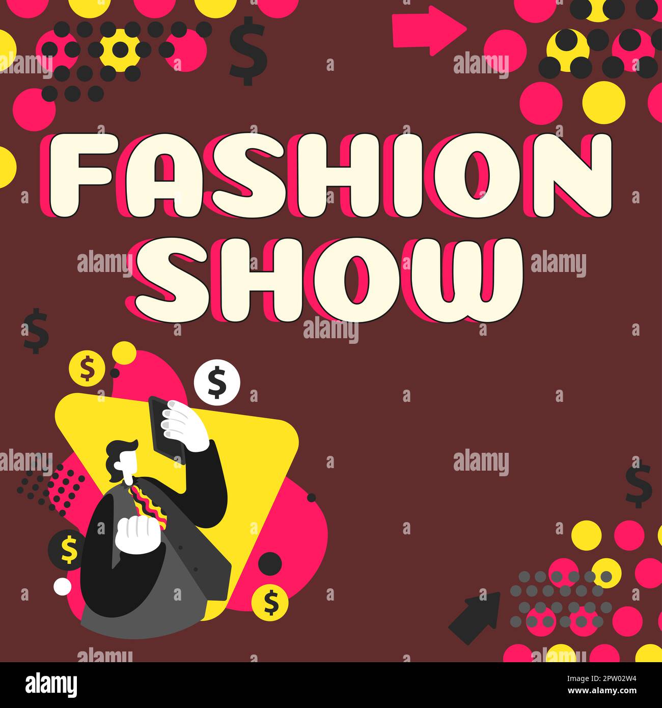 Writing displaying text Fashion Show, Word Written on exibition that ...