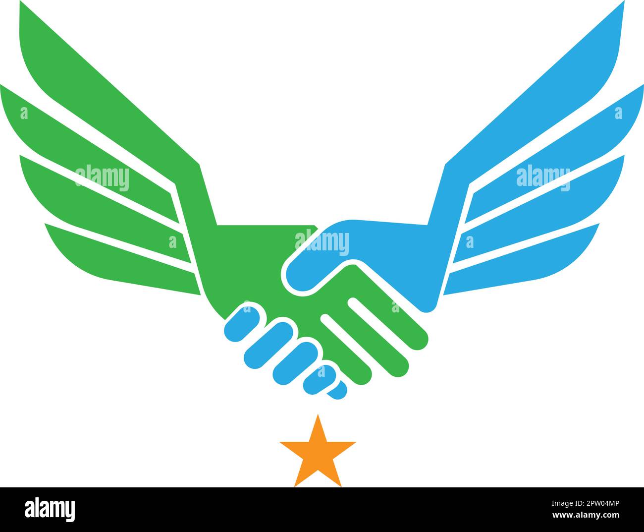 Handshake icon logo design Stock Vector Image & Art - Alamy
