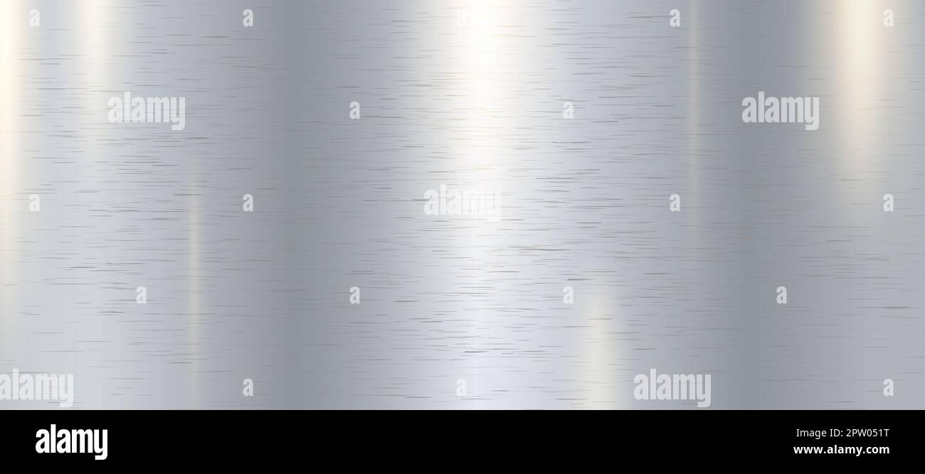 Panoramic background silver steel metal texture - Vector illustration ...